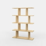 Ada Home Decor Harmon 4 Tier Bookcase, Oak - Walmart.com