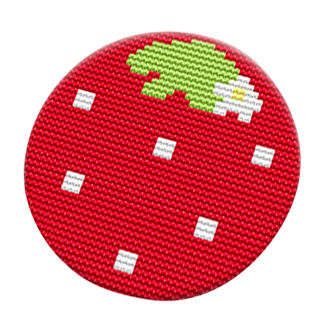 Strawberry Pattern Rug Hooking Round Latch Hook DIY Kit Tool for ...