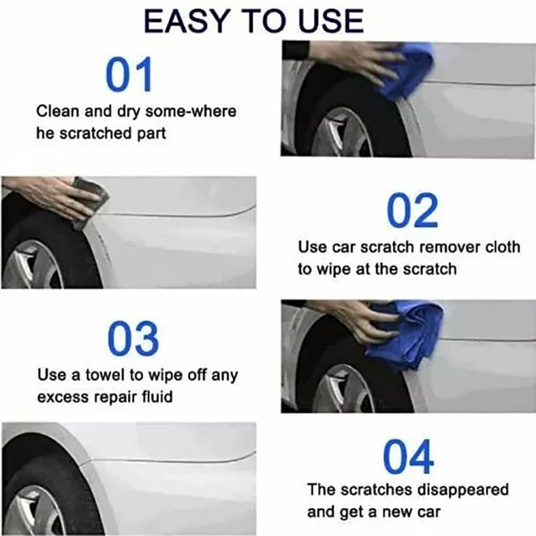 Nano Car Scratch Removal Cloth For Auto Paint Repair 5 Pack Nano Car ...