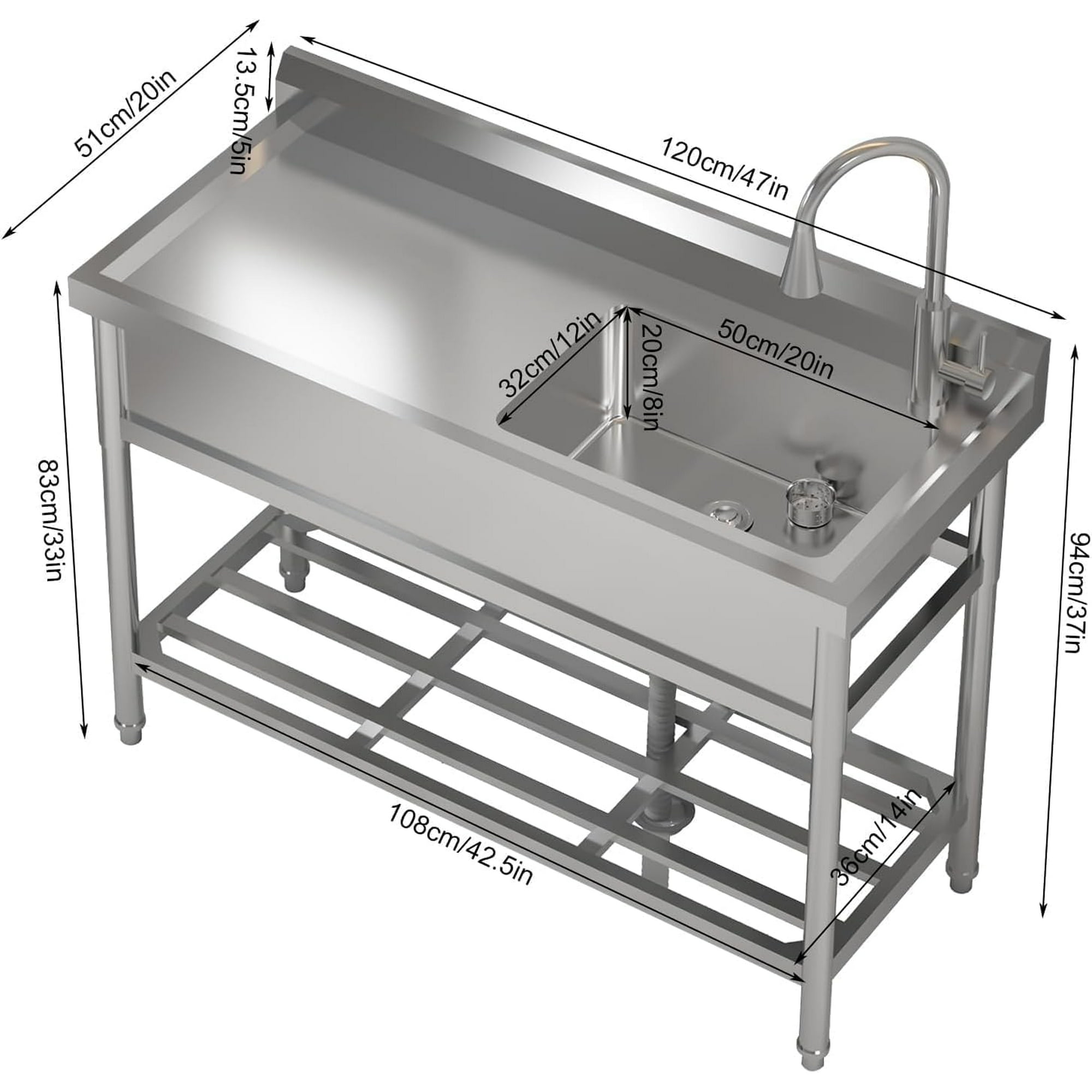 Click here for Glorystar Stainless Steel Utility Sink  Freestandi... prices