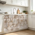 Brown Coastal Cabinet Curtain, Nautical Starfish Octopus Coral Summer ...