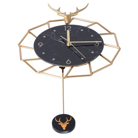 Living Room Wall Clocks, Easy Cleaning Deer Head Wall Clock For ...