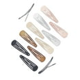 Scunci Decorative Open Side Design Snap Clips, Multicolor, 12 Count ...