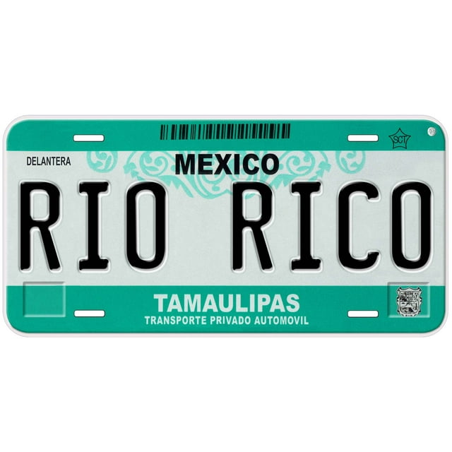Rio Rico Tamaulipas Mexico Novelty Car License Plate - Walmart.com
