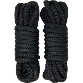 SeaSense Pre-Spliced Solid Braid MFP Dock Line with Chafe Guard, 1/2" x ...