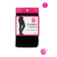 On The Go Womens Classic Black Opaque Footed Tights Hosiery