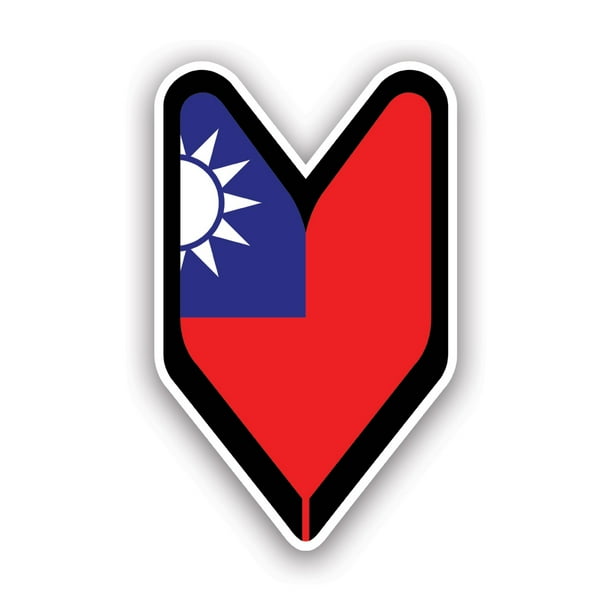 Taiwanese Driver Badge Sticker Decal - Self Adhesive Vinyl ...