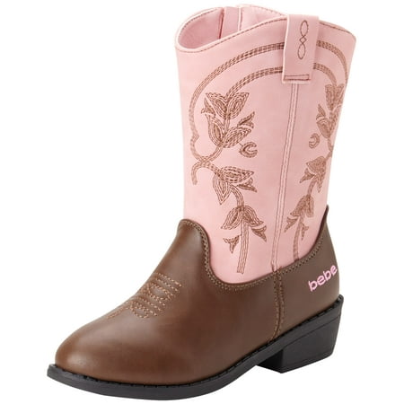 Bebe Girls? Cowgirl Boots ? Classic Western Cowboy Boots (Toddler/Girl ...