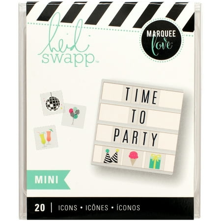 Heidi Swapp Lightbox Inserts 20/Pkg-Mini Party Icons | Walmart Canada