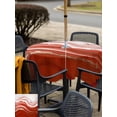 Abstract Fluid Art Square Outdoor Tablecloth with Umbrella Hole Vintage ...
