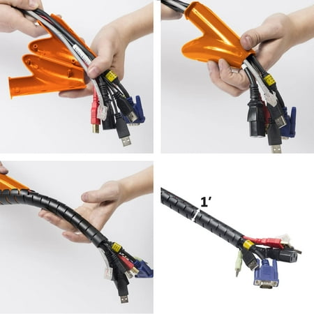 D-Line Cable Zipper | Cable Management System | Cord Organizer Popular ...