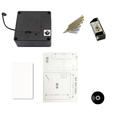 Electronic Drawer Lock Automatic Rebound Smart Sensor No Holes ...