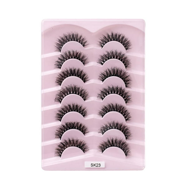 Pestañas postizas de fibra artificial EZLIFE 3D densas y esponjosas estilo manga | Bodega ...