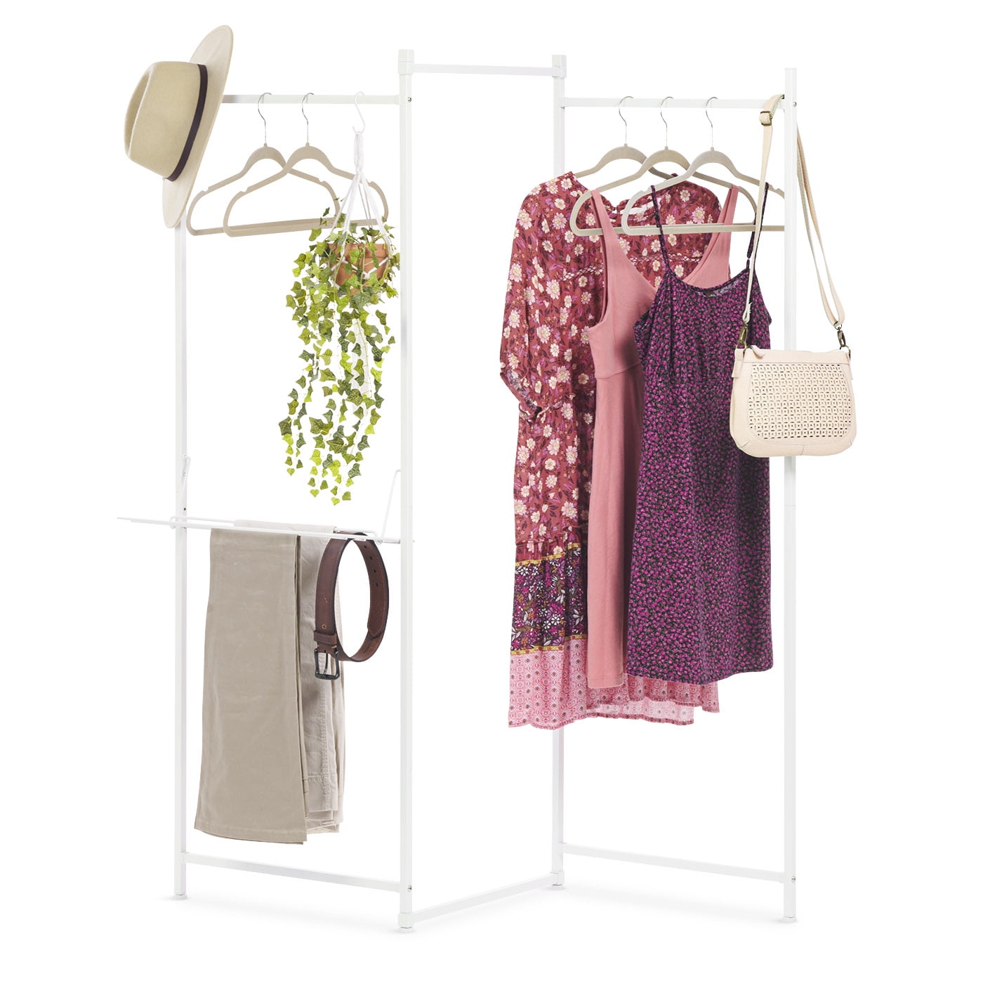 IRIS USA Clothes Rack, Collapsible Clothing Rack, Foldable Clothes ...