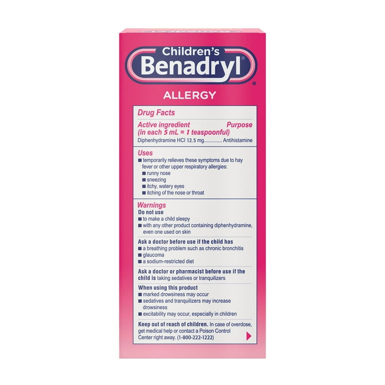 Benadryl Liquid For Adults