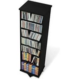 Pemberly Row 53" Revolving CD DVD Media Storage Rack with Adjustable ...