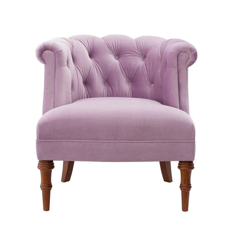 Brika Home Tufted Accent Chair in Lavender - Walmart.com
