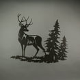 Mayrich Brown Laser Cut Metal Deer Wall Hanging 28 inches Long Buck ...