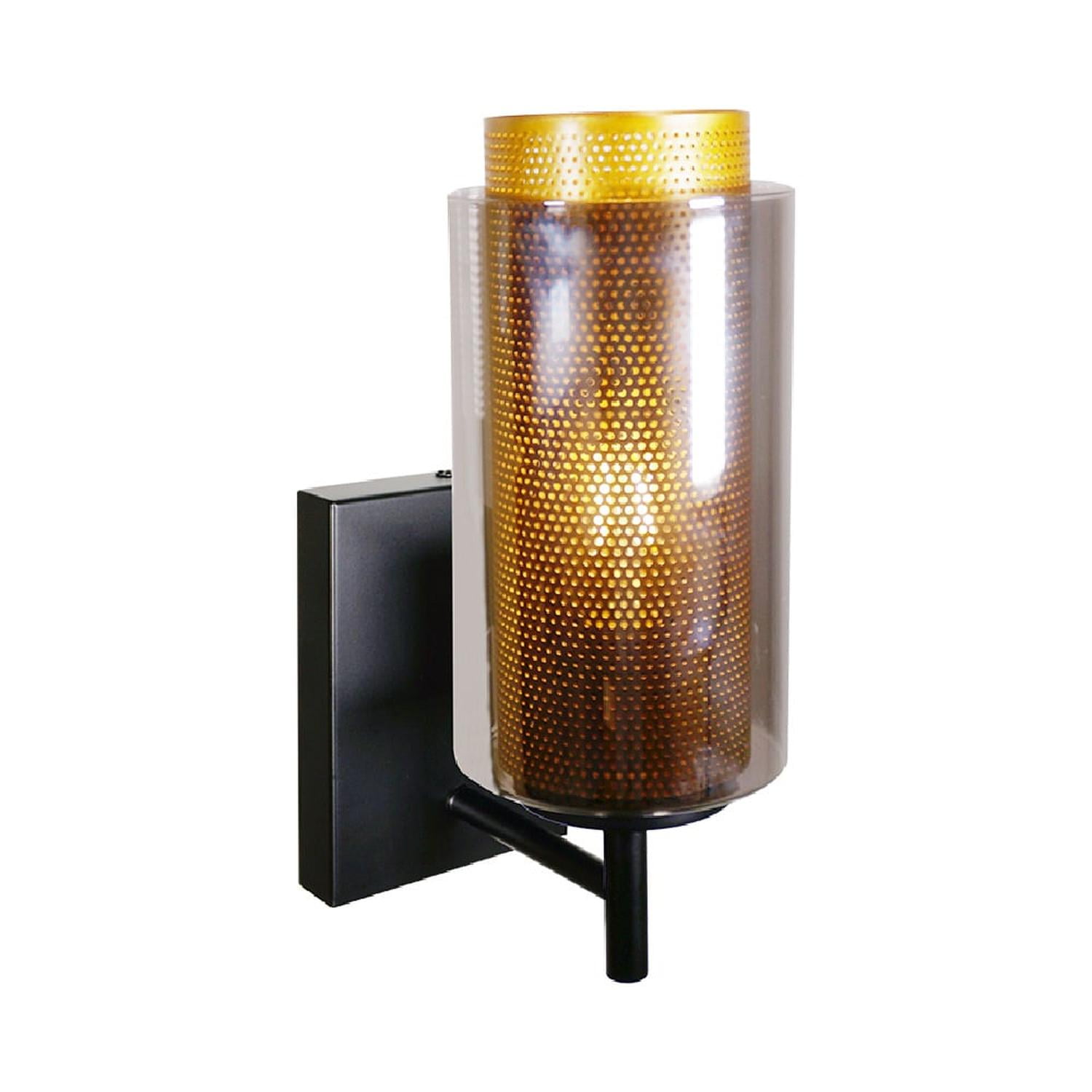 Lámpara de Pared Arbotante Cristal Tecnolite 60 W Sin Foco dorado ...