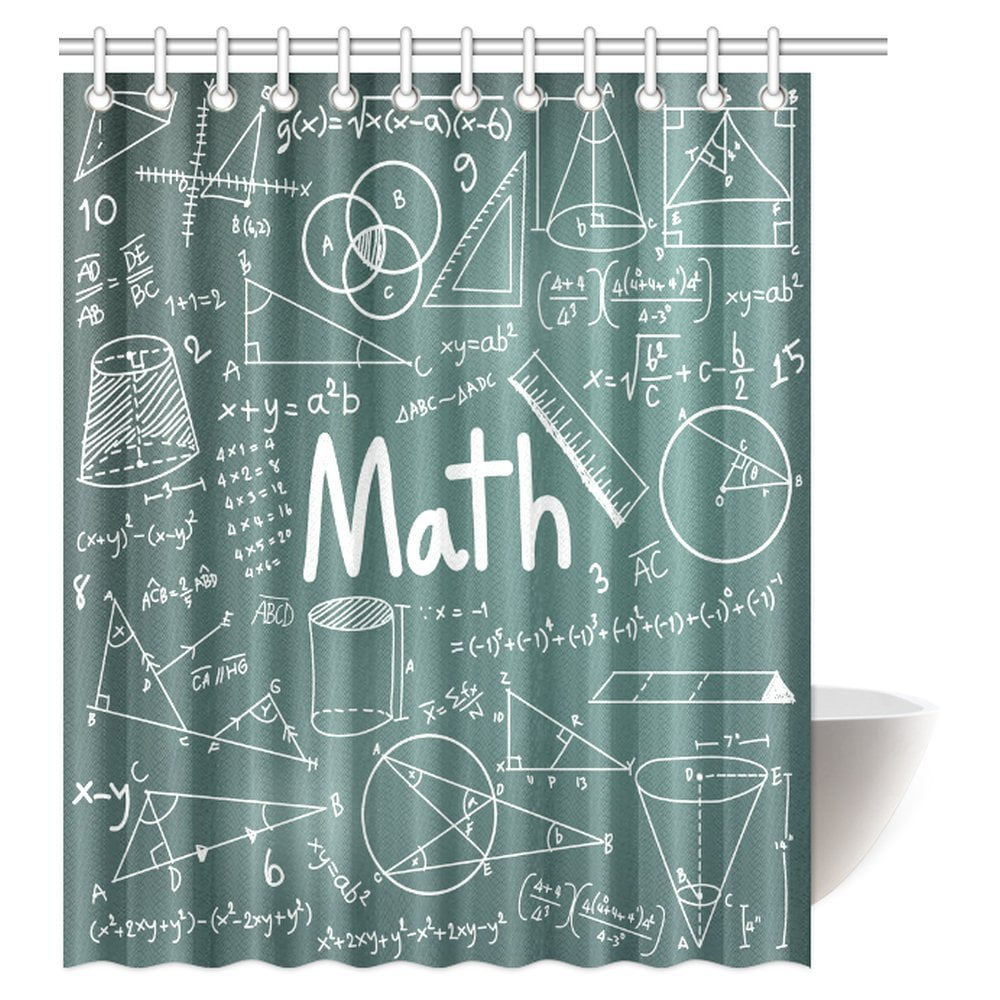 MYPOP Mathematics Classroom School Board Full of Drawings Formulas ...