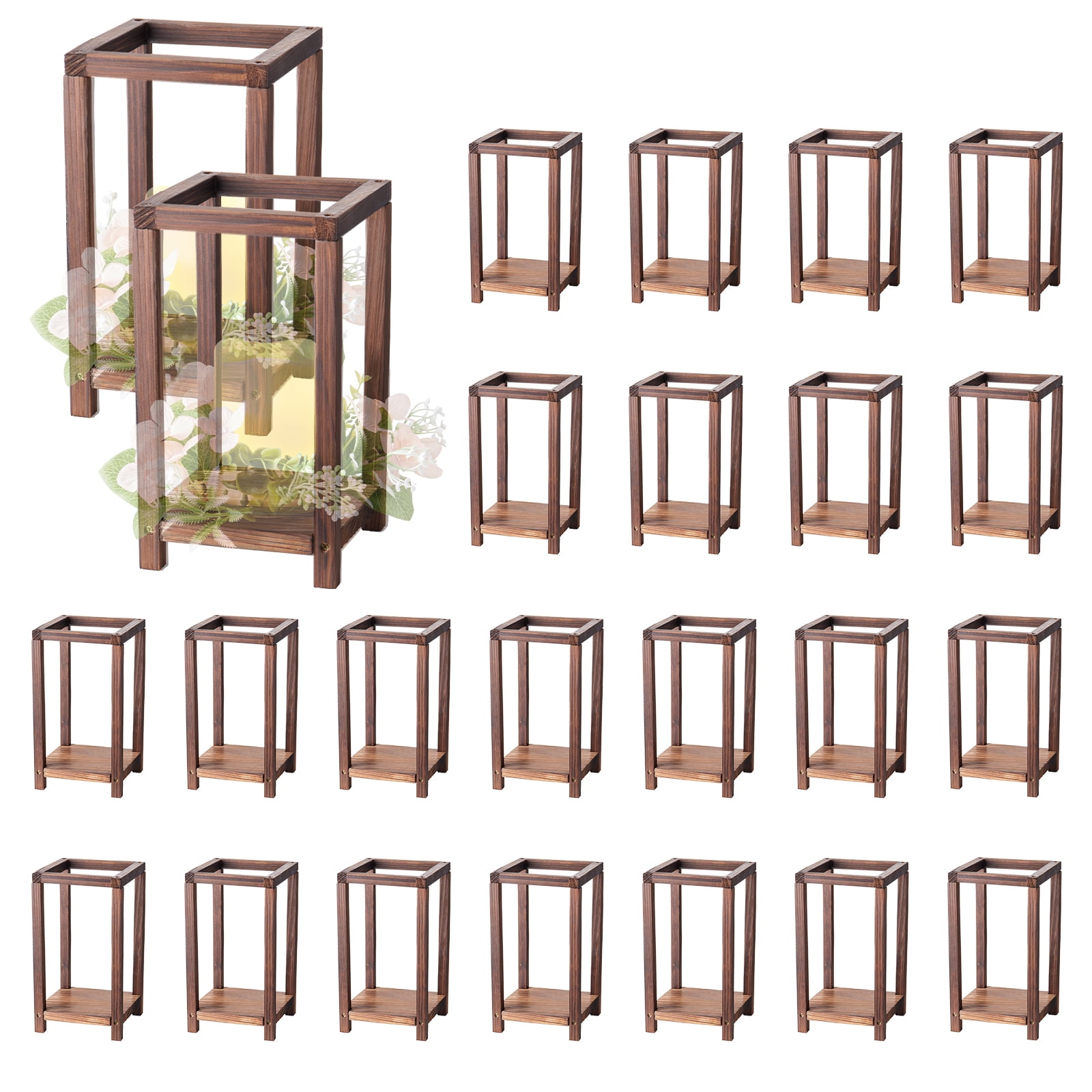 Click here for Vevor 24 Pcs Wooden Wedding Lantern  Cedar Wood An... prices
