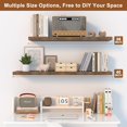 12 Inch Deep Floating Shelves for Wall 3 Pack Floating Shelfs Large ...