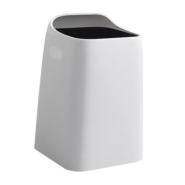DOLITY Trash Can Household Modern Dustbin 10L Narrow Waste Bin Waste ...