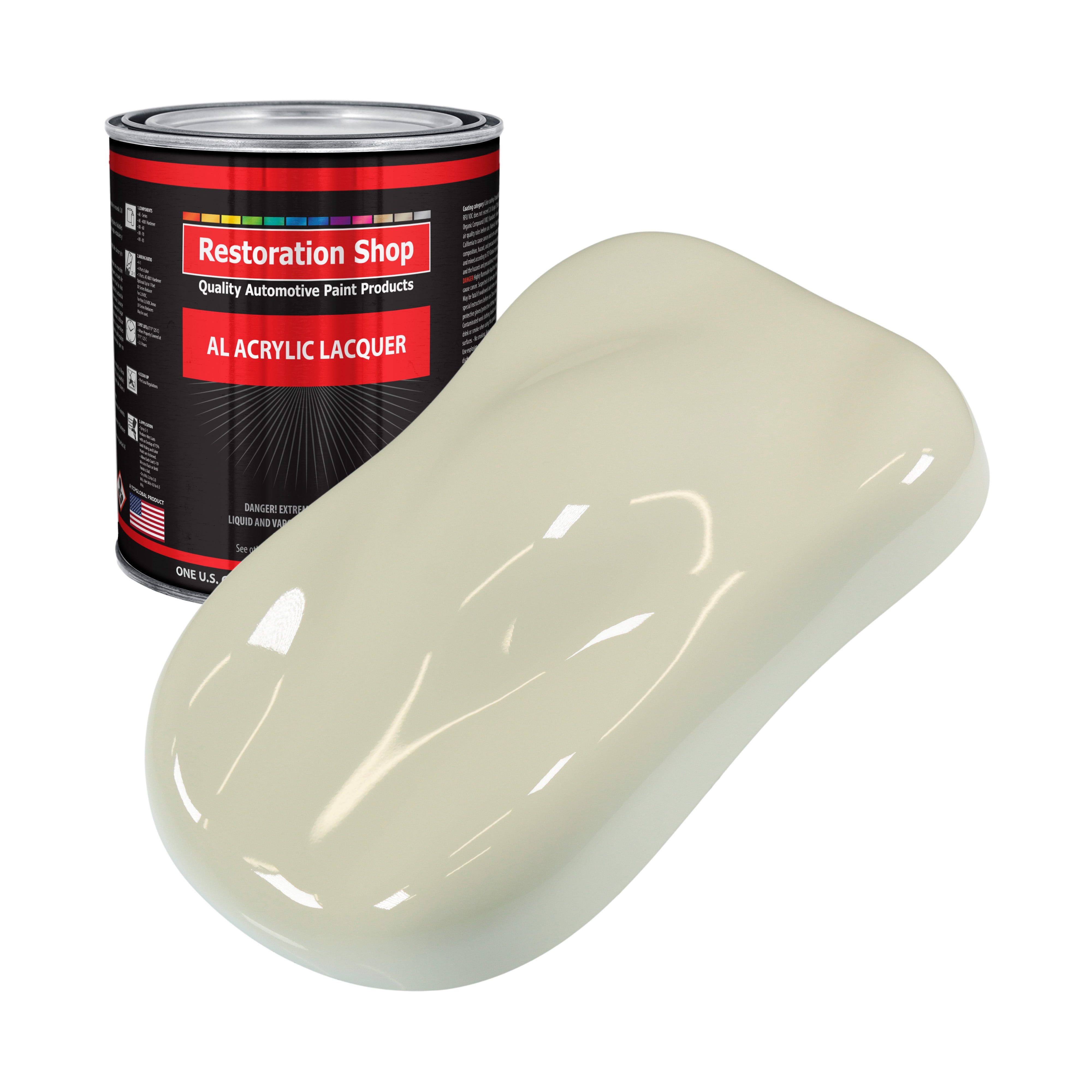 Restoration Shop - Toyota White Acrylic Lacquer Auto Paint - Gallon ...