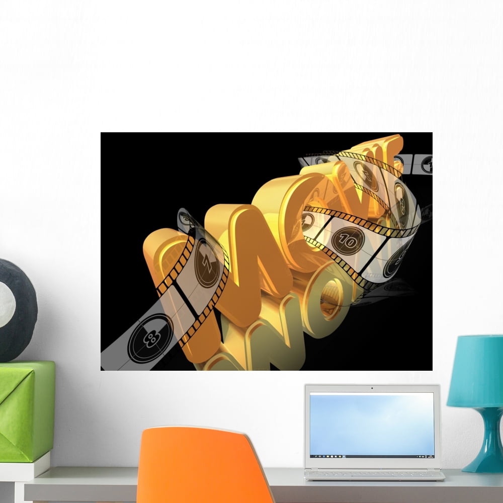Movie Wall Mural by Wallmonkeys Peel and Stick Graphic (24 in W x 17 in ...