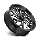 Fuel D581 Triton 24X7 4X156 13Et 132Cb Gloss Black Milled Wheel ...