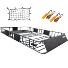 ARKSEN 64" Universal Roof Rack Cargo Extension with Cargo Net, Black ...