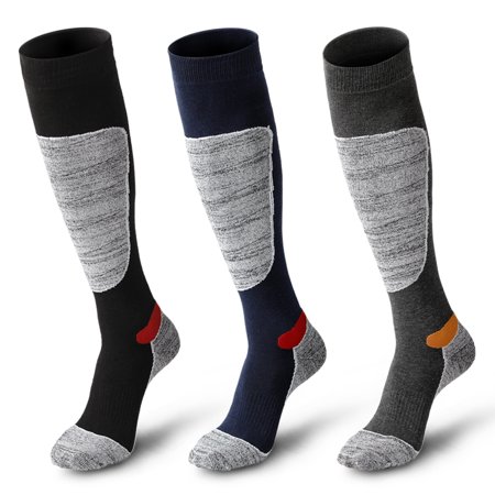 3 Pairs Men Women Winter Terry Thermal Stockings for Outdoor Sports ...
