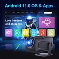 FL Android 11 4K Projector WiFi6 390ANSI BT5.0 1920*1080P Dual WiFi ...
