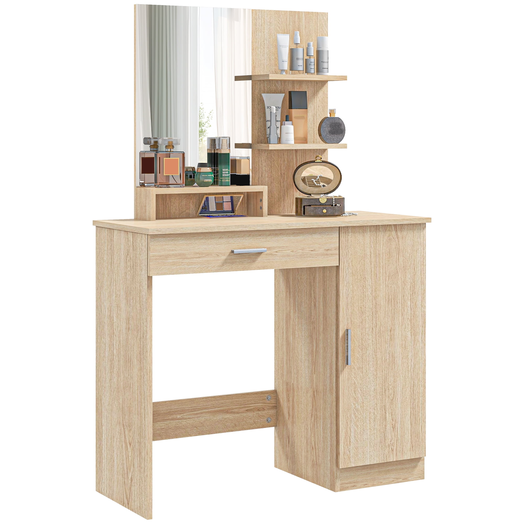 Click here for Homcom Vanity Table  Makeup Table With Mirror And... prices