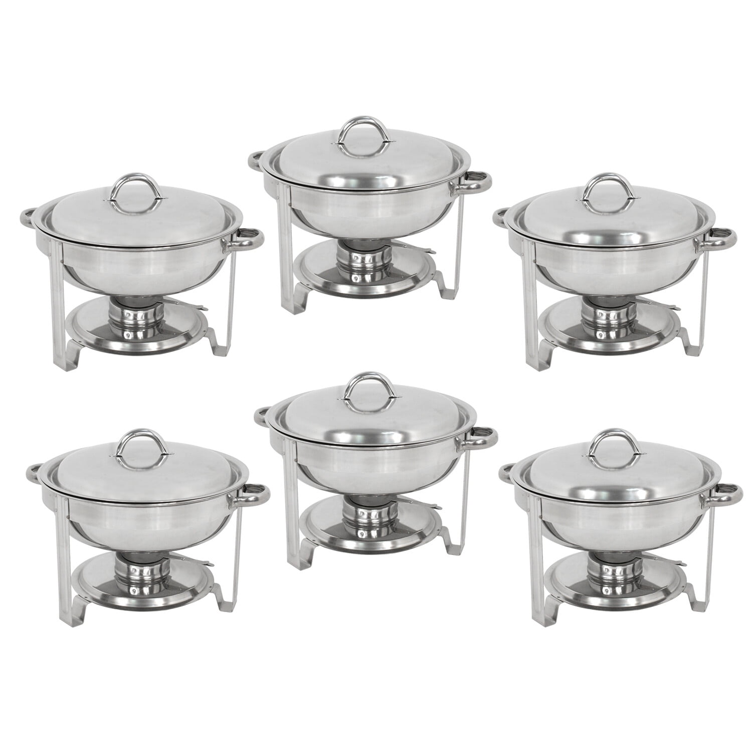 SuperDeal Glossy Round Chafing Dish 5Qt. Buffet Stove Hotel Catering ...