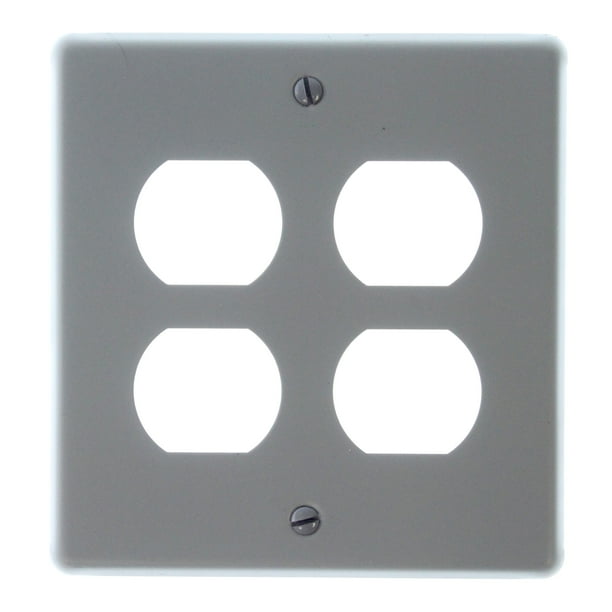 Wiremold G4047Bb 4000 Raceway Duplex Receptacle Cover Steel, 2-Gang ...