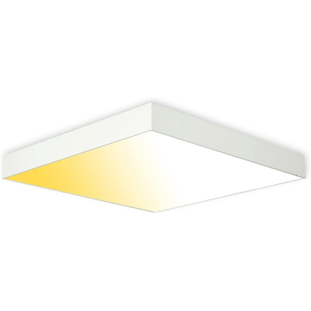 LED Ceiling Light Dimmable 12 Inch Square Flush Mount Fixture, 24W 3 ...