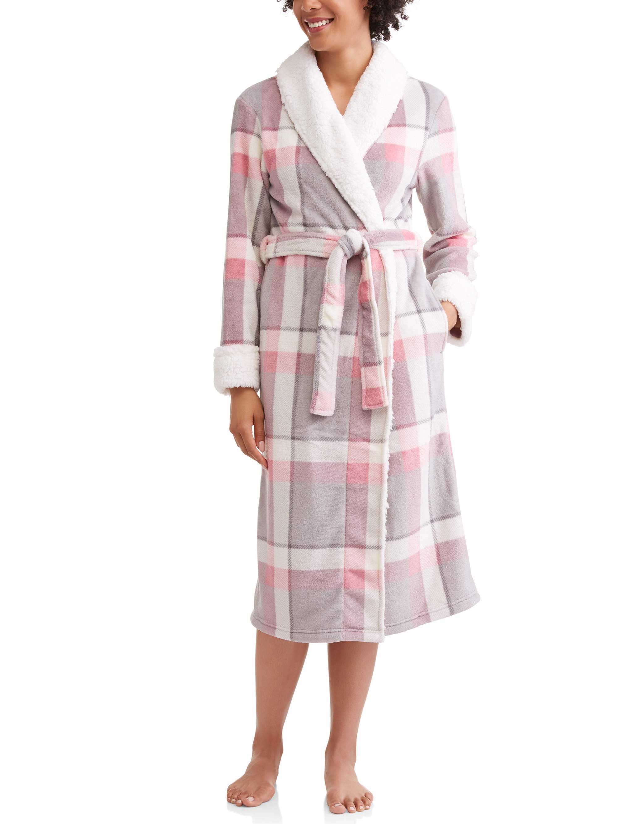 Secret Treasures Women's and Women's Plus Superminky Robe - Walmart.com