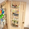Aertyole Over the Door Pantry Organizer Heavy-Duty Metal 6 Baskets ...
