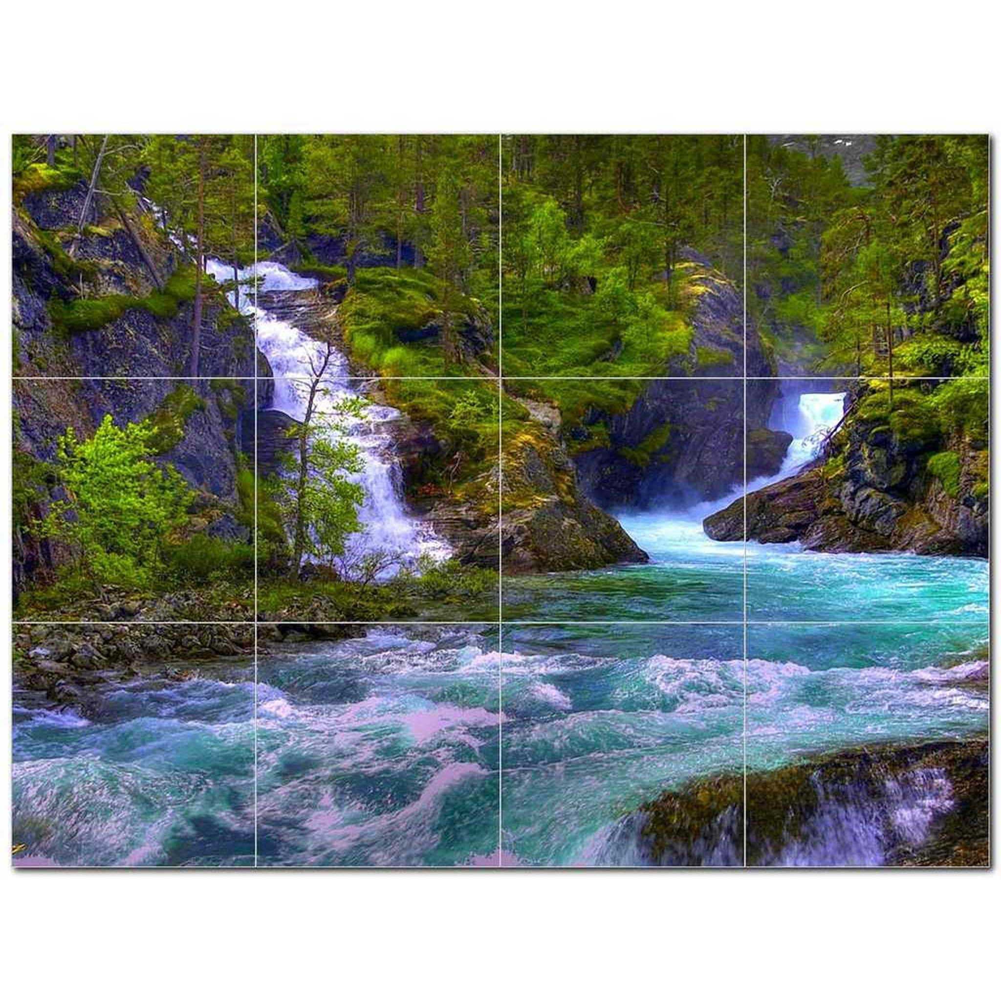 Lake River Ceramic Tile Mural Kitchen Backsplash Bathroom Shower 405354 ...