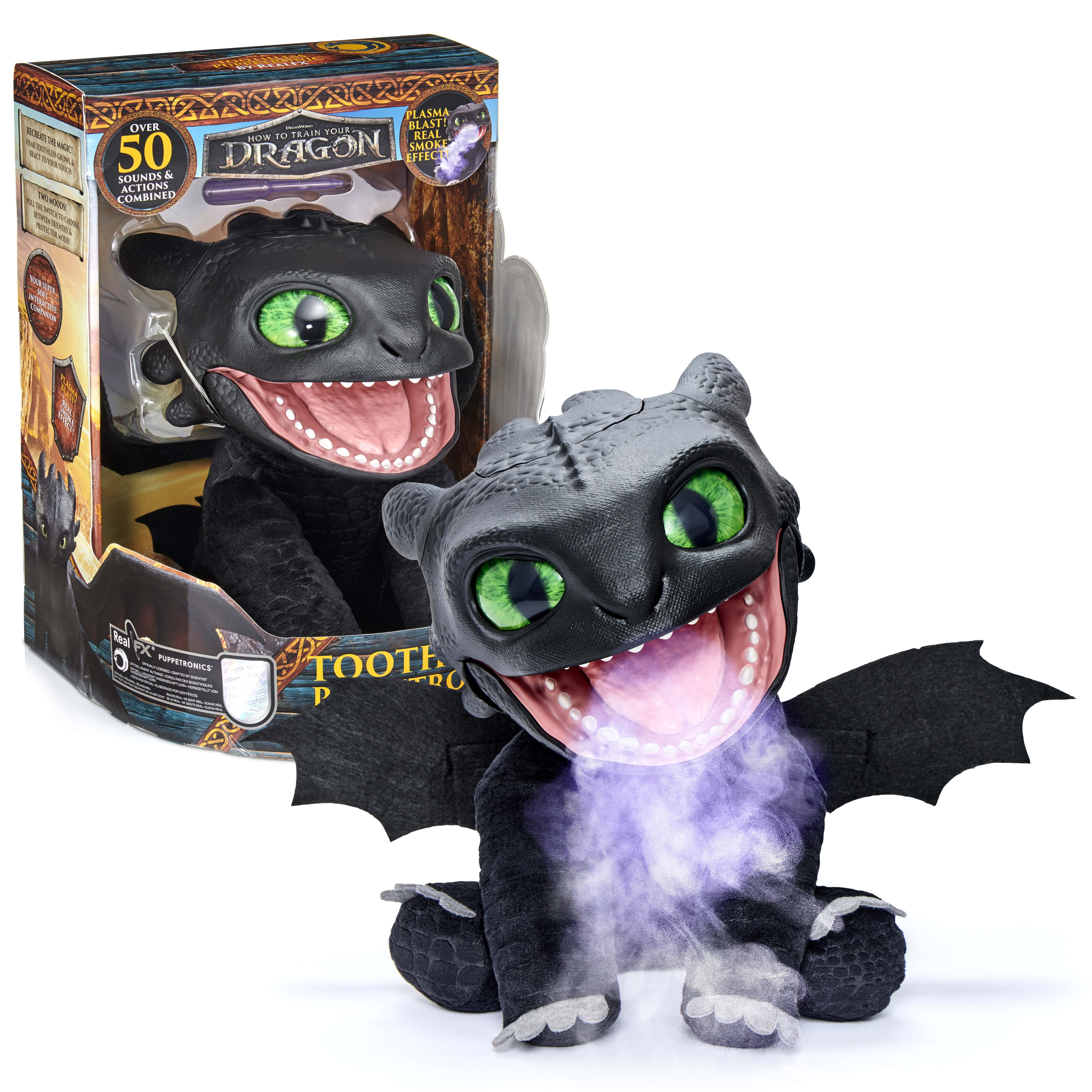 How to Train Your Dragon Toothless Puppetronic by Real FX, Toothless ...