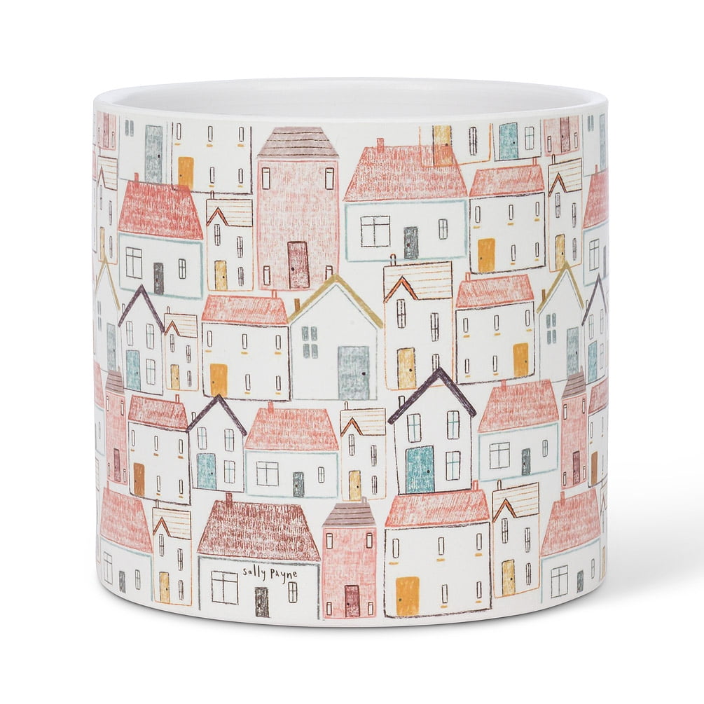 Set of 12 Large Pastel Village Planter - Walmart.com