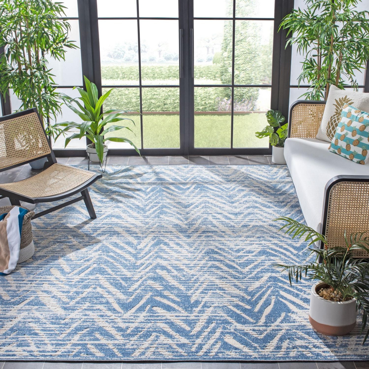 Click here for Safavieh Cottage Ronni Chevron Indoor/Outdoor Area... prices