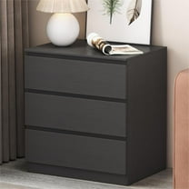 Prepac Simply Modern Nightstand Bedside Table, Black Nightstand for ...