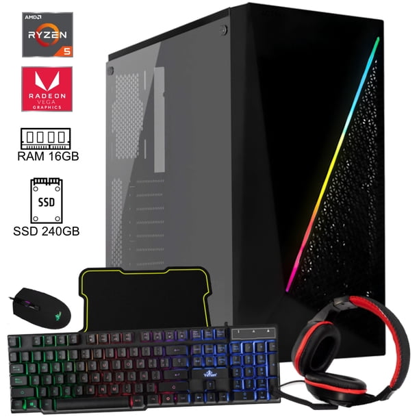 PC gamer Ryzen 5 5600G AMD RAM 16GB SSD 240GB kit gamer | Walmart en línea