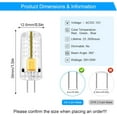LINYAN-Green G4 12V LED Bulb 2W 20W Halogen Bulb Equivalent, G4 Bi-Pin ...