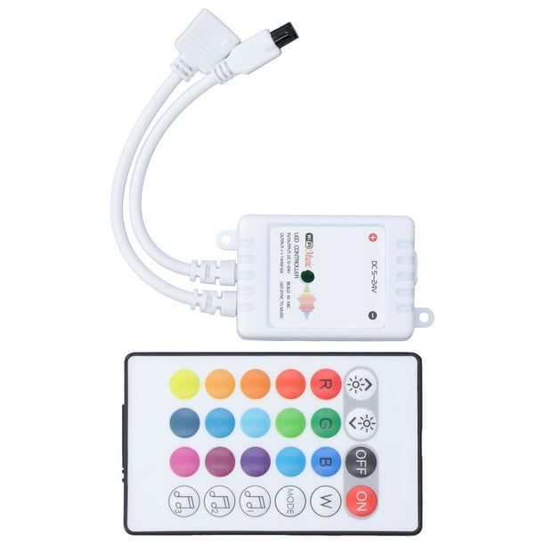 Controlador remoto LED, Controlador LED inteligente de 24 teclas ...