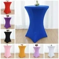 Cocktail Spandex Table Covers Wedding Party Decoration Cloth High Bar ...