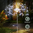 Rirool 6 Pcs Solar Firework LED Lights, 120 LED Outdoor Party Lights, Waterproof Garden Lamp for ...