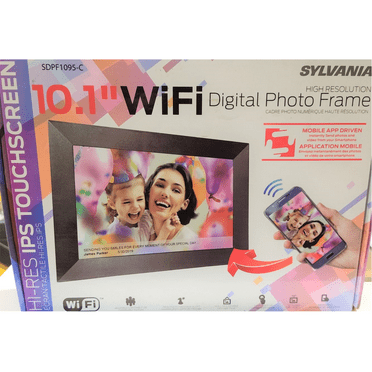 Sylvania, 10 in. Wi-Fi Frameo APP Control Digital Cloud Picture Frame ...